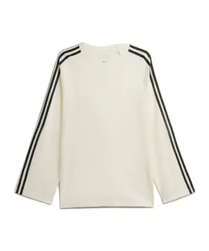 Y3 Long-sleeved 3-striped T-shirt - Core White
