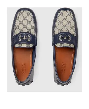 Gucci Interlocking G Driver Loafers - Black