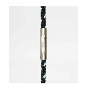 TOD'S My Colors Braided Leather Bracelet - Black