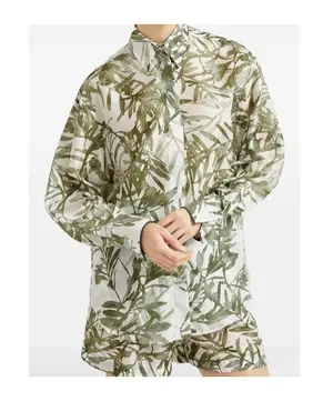 Brunello Cucinelli Printed Long-sleeve Shirt