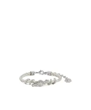 Versace Medusa Embellished Charm Bracelet - Gray