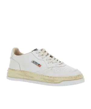AUTRY X Maison Mihara Yasuhiro "medalist Low Super Vintage" Leather Sneakers - Nude