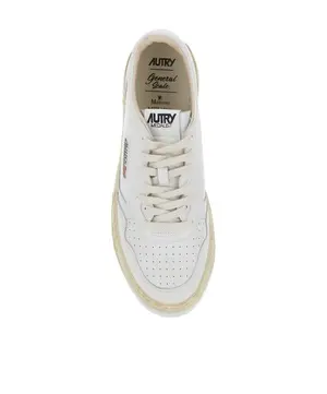 AUTRY X Maison Mihara Yasuhiro "medalist Low Super Vintage" Leather Sneakers - Nude