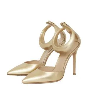 GIANVITO ROSSI Pointed-toe Ankle-strap Pumps