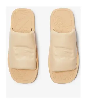 Burberry Equestrian Knight" Padded Slides