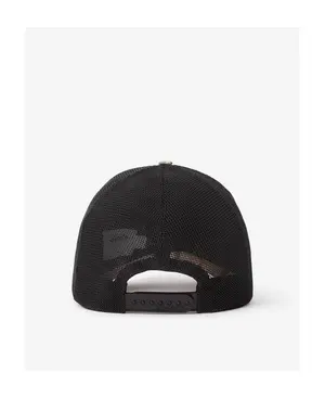 Burberry Checked Mesh Baseball Cap - Nude