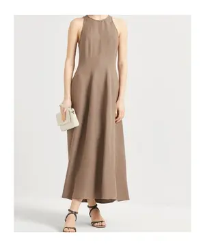 Brunello Cucinelli Sleeveless Crewneck Dress