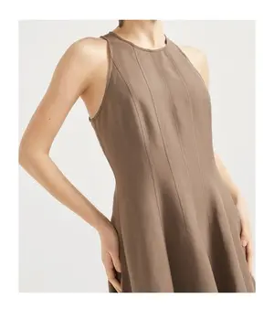 Brunello Cucinelli Sleeveless Crewneck Dress