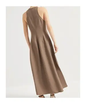 Brunello Cucinelli Sleeveless Crewneck Dress
