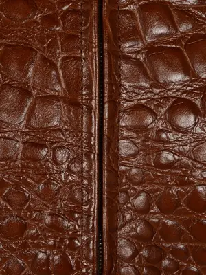 Saint Laurent Embossed Pencil Skirt