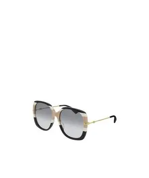Gucci Block Stripe Square Sunglasses