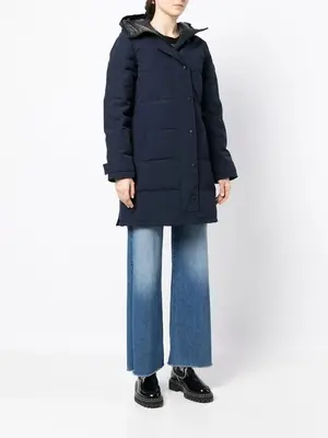 Canada Goose Shelburne Parka With Logo Patch - Blue