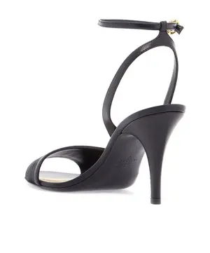 Valentino Garavani Vlogo Ankle-strap High Heel Sandals - Black