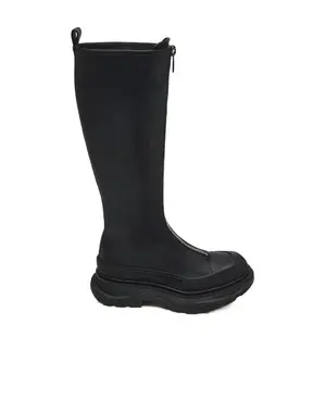 Alexander McQueen Tread Slick Front-zipped Boots
