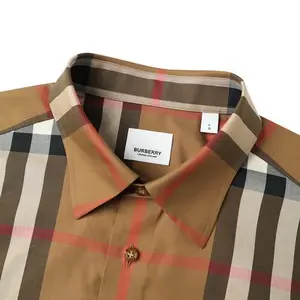 Burberry Regular Fit Check Stretch Cotton Poplin Shirt - No