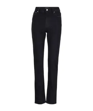 Women's Black Patches Jeans