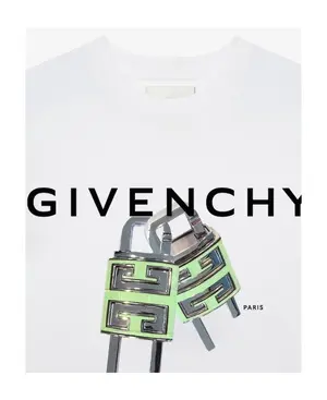Givenchy 4g Lock Slim Fit T-shirt - White