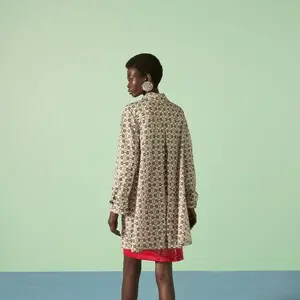 Gucci Graphic Printed Mid-length Coat