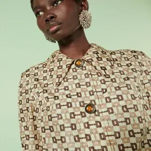 Gucci Graphic Printed Mid-length Coat