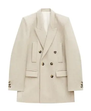 Isabel Marant Étoile Double-breasted Tailored Blazer - Nude