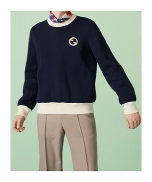 Gucci Logo-patch Long-sleeve Jumper