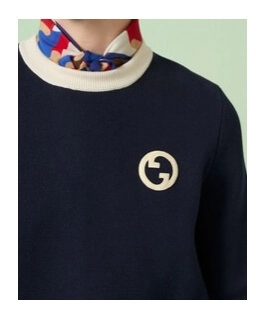 Gucci Logo-patch Long-sleeve Jumper