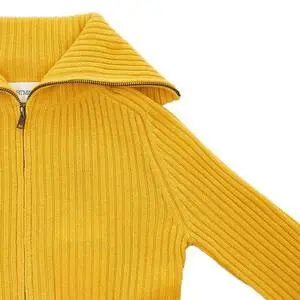 Sportmax Ribbed Knit Sweater With Lapel Collar
