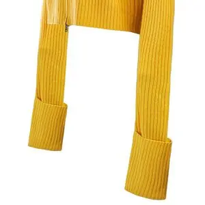 Sportmax Ribbed Knit Sweater With Lapel Collar