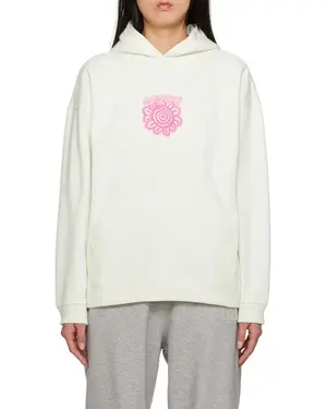 GANNI Logo-appliqué Long-sleeved Hoodie