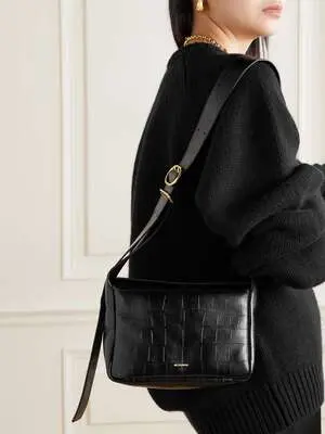 JIL SANDER Embossed Messenger Bag