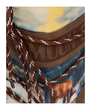 Moon Boot Icon Postcard Lace Up Snow Boots - Cocoa