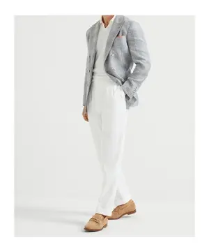 Brunello Cucinelli Prince Of Wales Double-breasted Blazer