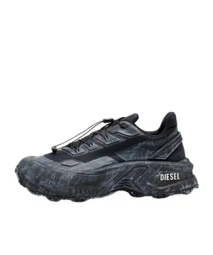 DIESEL® D-cage Low-top Runner Sneakers - Black