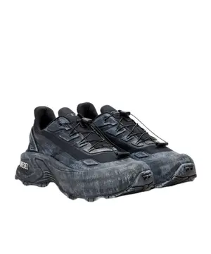 DIESEL® D-cage Low-top Runner Sneakers - Black