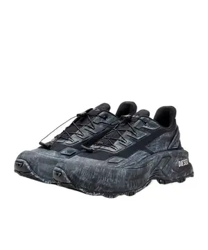 DIESEL® D-cage Low-top Runner Sneakers - Black