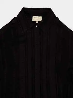ZEUSDIONE Off-shoulder Shirt With Extended Cuffs