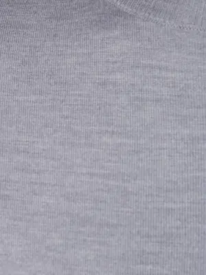 Max Mara Mock Neck Knitted Jumper - Gray