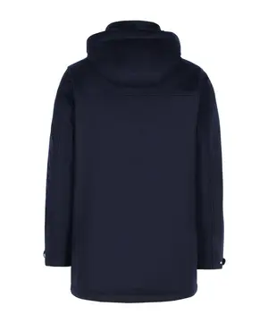 Zegna Zip-up Hooded Jacket With Goose Down Blend Filling - Blue