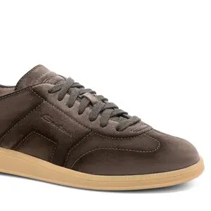 Santoni Dbs Oly Suede Sneakers - Brown