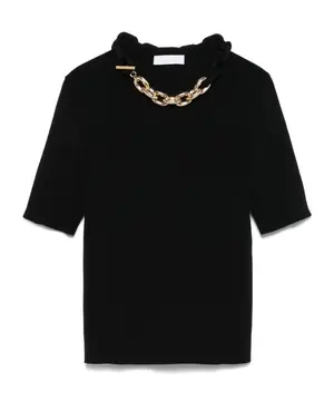 Rabanne Chain-detailed Crewneck Top