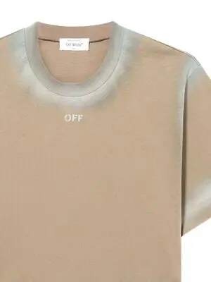 Off-White Spray Off Stamp" Cropped T-shirt