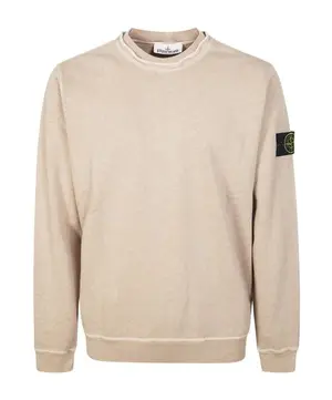 Stone Island Regular-fit Crewneck Sweatshirt - Nude