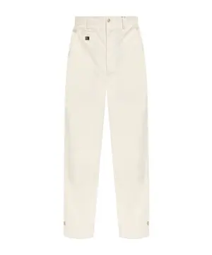 Dolce & Gabbana Logo Plaque Straight-leg Trousers