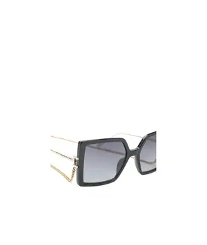 Chopard Cat-eye Sunglasses With Gold Tone Chain Detail