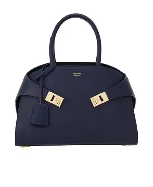 FERRAGAMO Hug Small Tote Bag - Blue