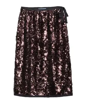 Prada Sequin-embellished Midi Skirt - Black