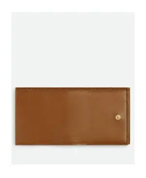 Bottega Veneta Intrecciato Tiny Tri-fold Wallet - Brown
