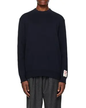 GOLDEN GOOSE Logo Detailed Knitted Jumper