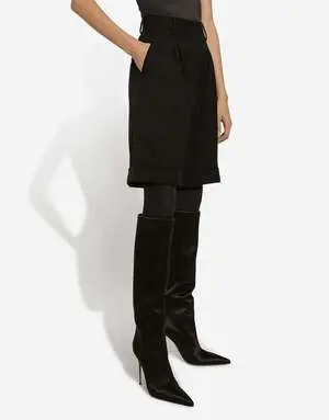 Dolce & Gabbana High Waist Gabardine Shorts