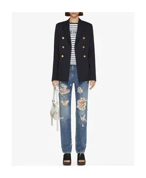 Givenchy Straight-leg Distressed Jeans